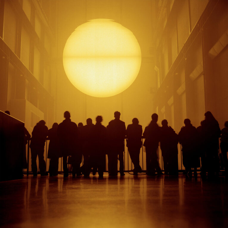 The Danish Artist, Olafur Eliasson’s installation of a huge artificial ...